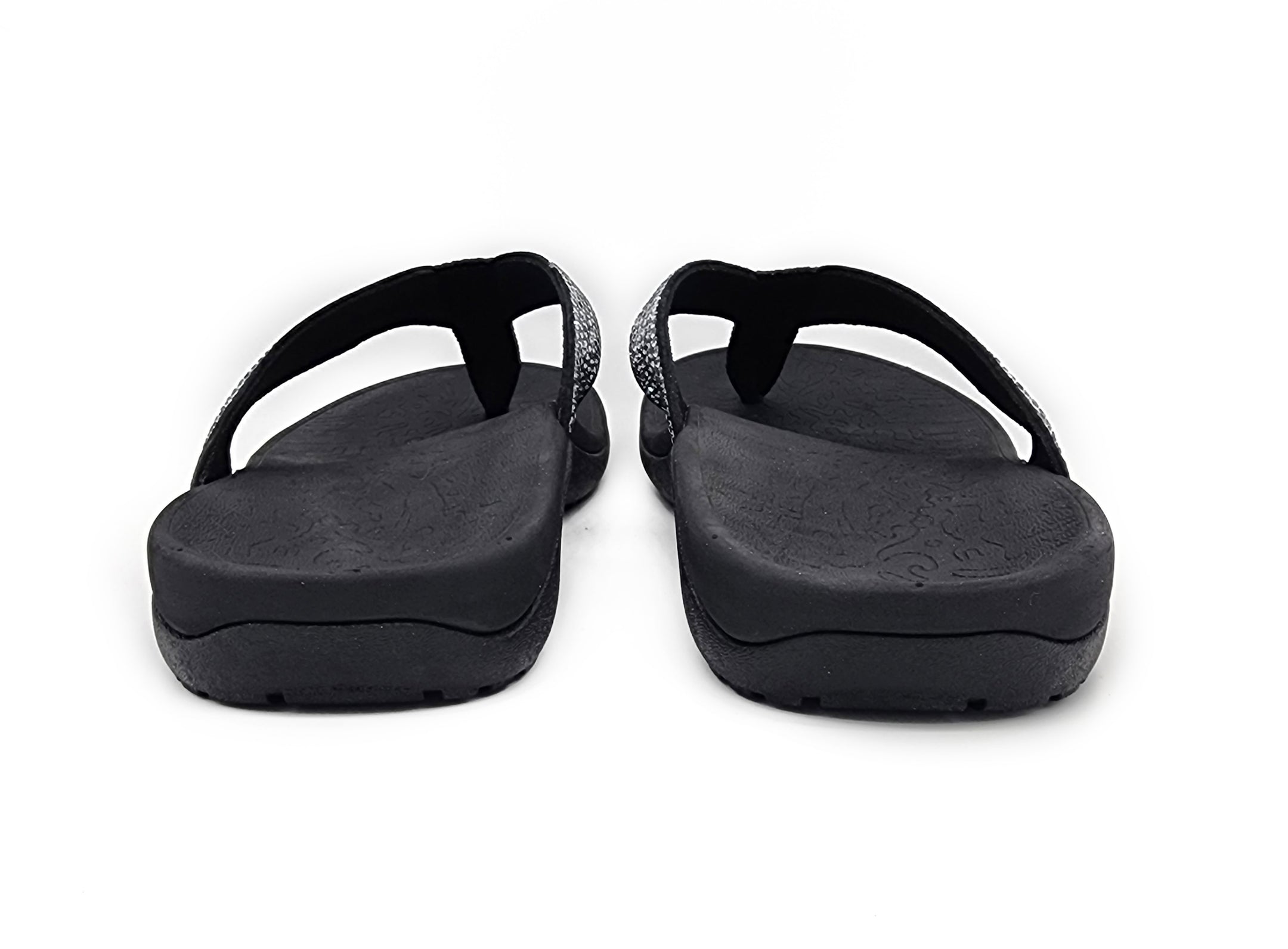 Axign Premium Bling Orthotic Thongs - Black | Plantar Fasciitis Foot ...