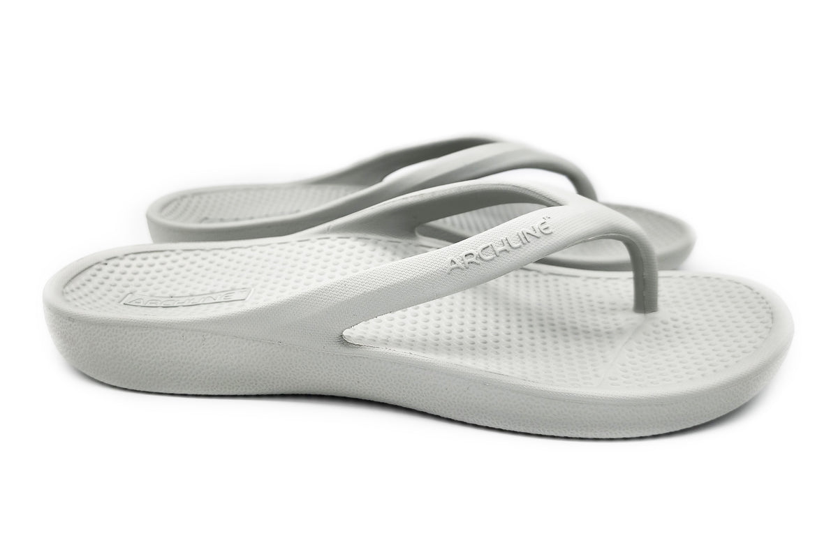 Archline Rebound Orthotic Thongs - Grey | Foot Pain Plantar Fasciitis ...