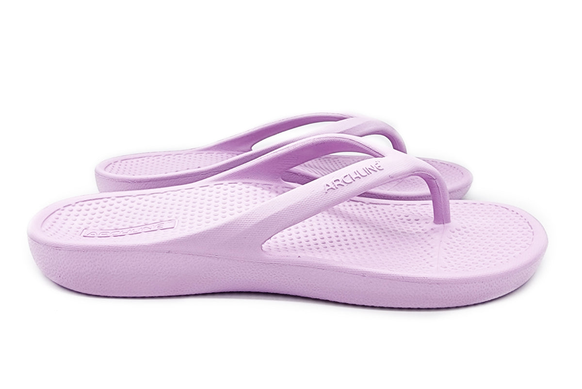 Archline Rebound Orthotic Thongs - Lilac | Foot Pain Plantar Fasciitis ...