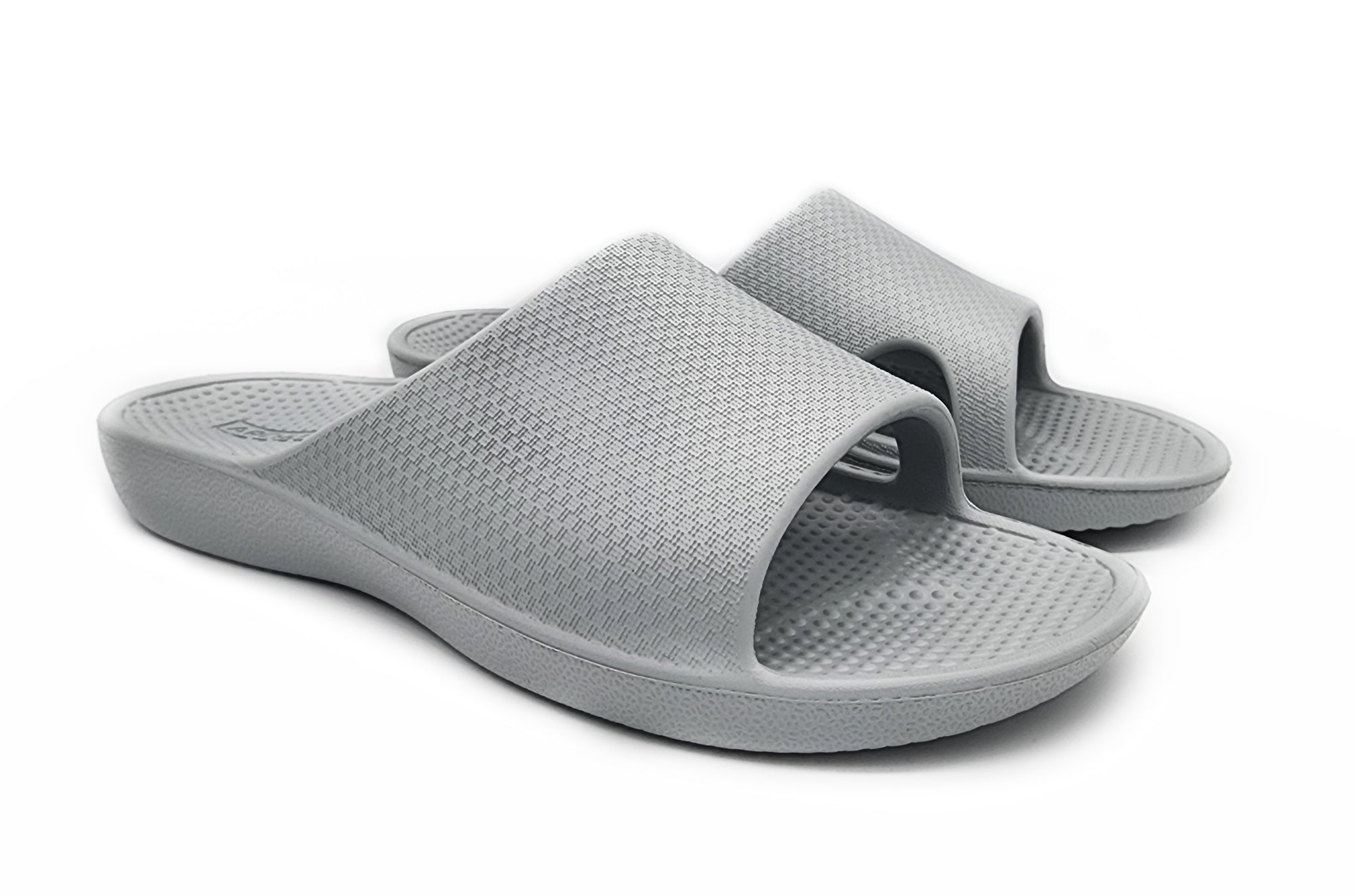 Archline Rebound Orthotic Slides - Stone Grey| Foot Pain Plantar ...
