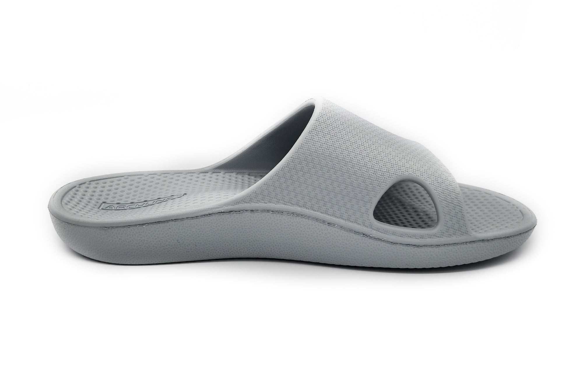 Archline Rebound Orthotic Slides - Stone Grey| Foot Pain Plantar ...