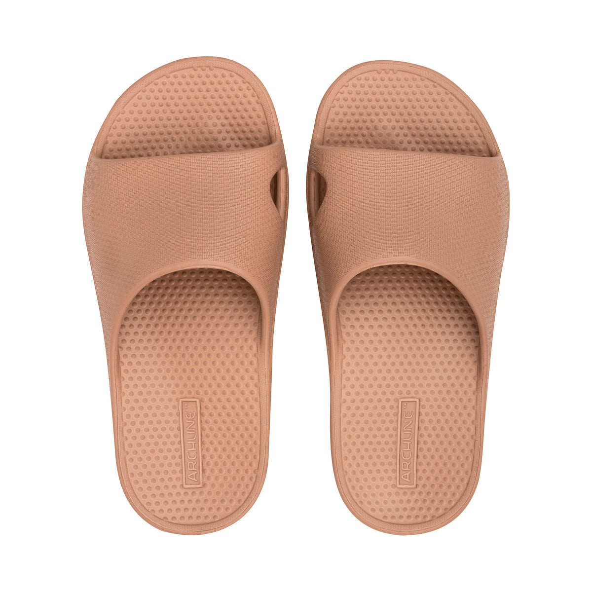 Archline Rebound Orthotic Slides - Putty | Foot Pain Plantar Fasciitis ...