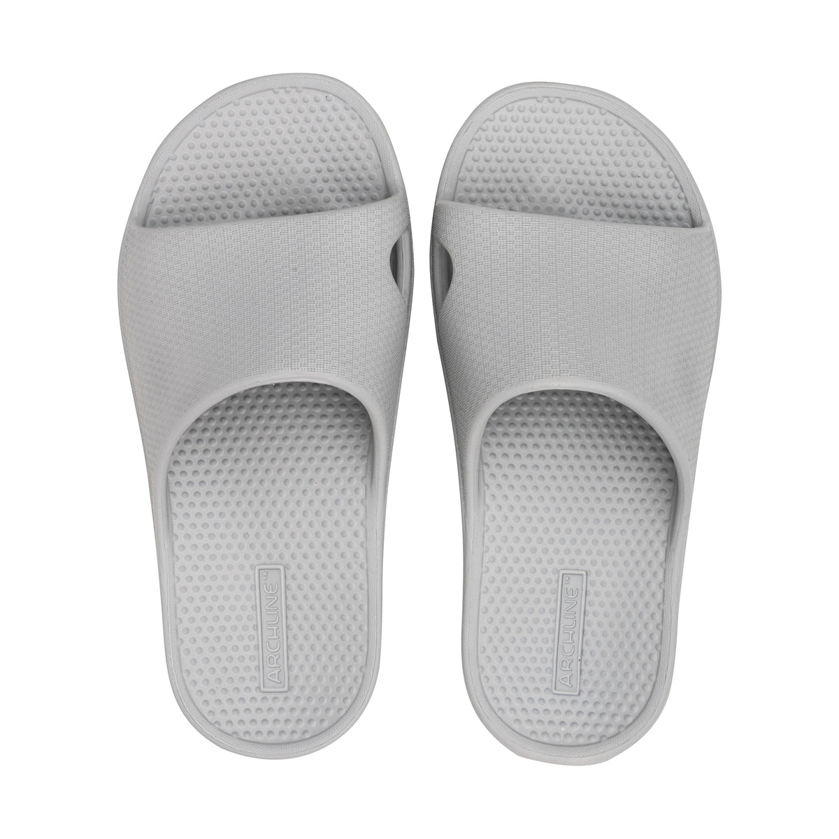 Archline Rebound Orthotic Slides - Stone Grey| Foot Pain Plantar ...