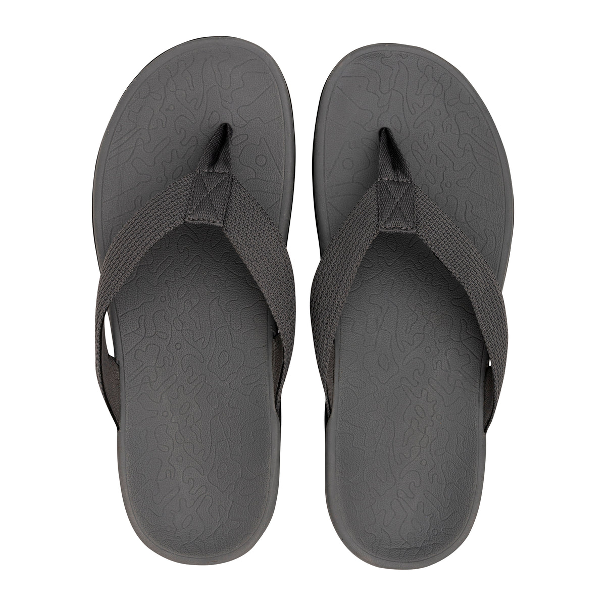 Axign Orthotic Thongs Flip Flops – Grey | Plantar Fasciitis Heel Pain ...