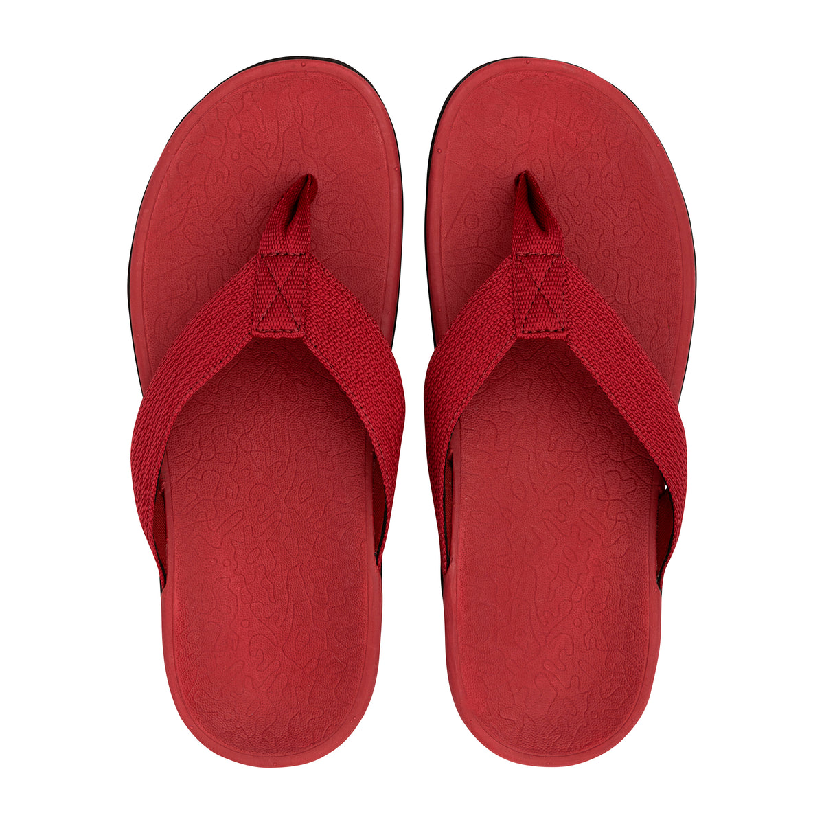 Axign Orthotic Thongs Flip Flops – Red | Plantar Fasciitis Heel Pain ...