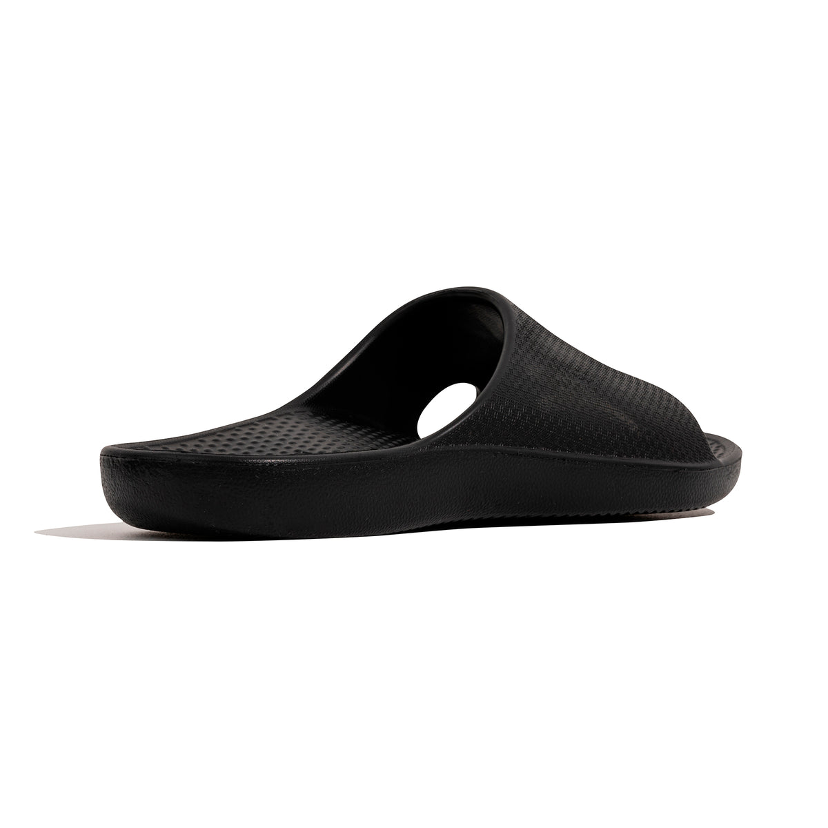 Archline Rebound Orthotic Slides - Black | Foot Pain Plantar Fasciitis ...