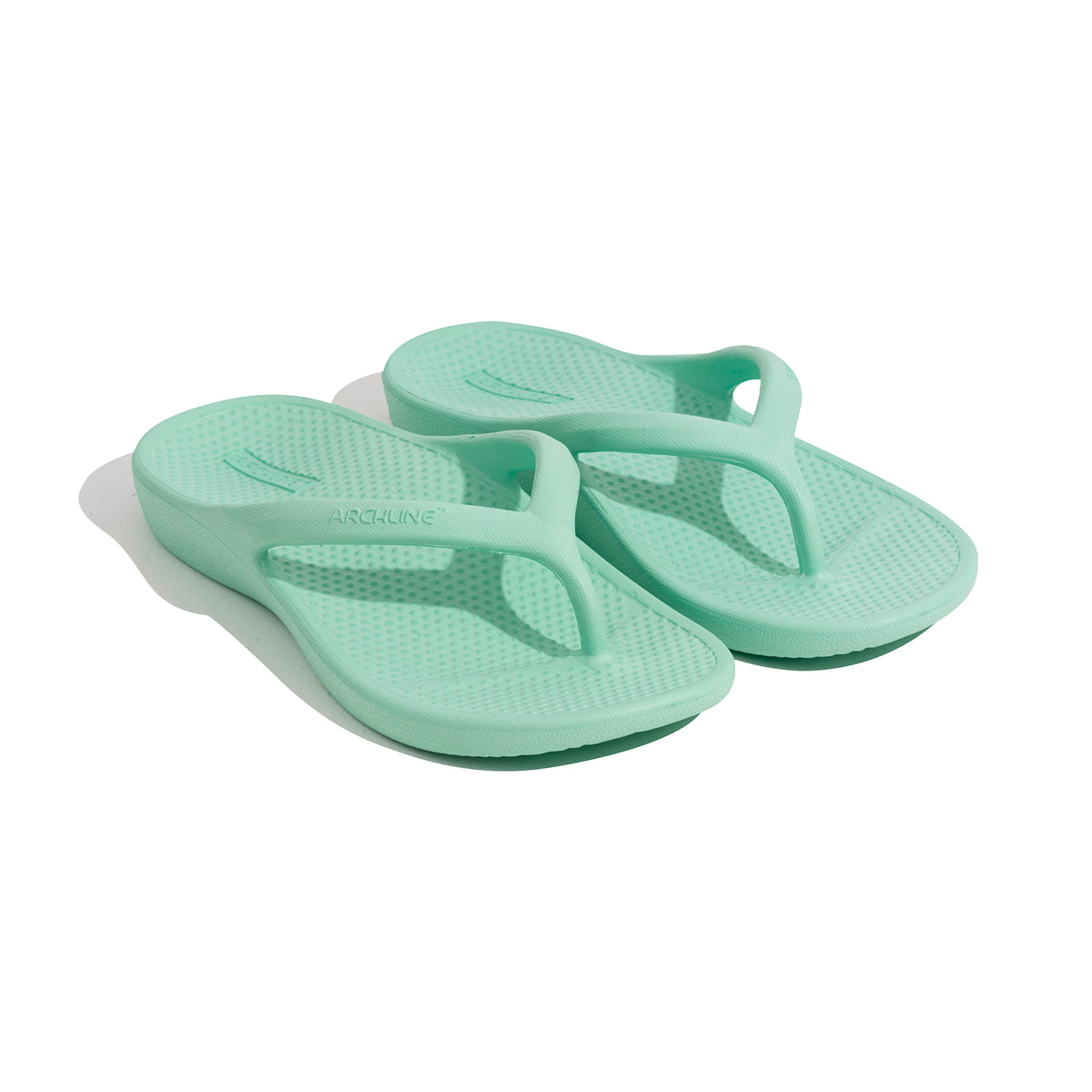 Archline Rebound Orthotic Thongs - Mint Green | Foot Pain Plantar ...
