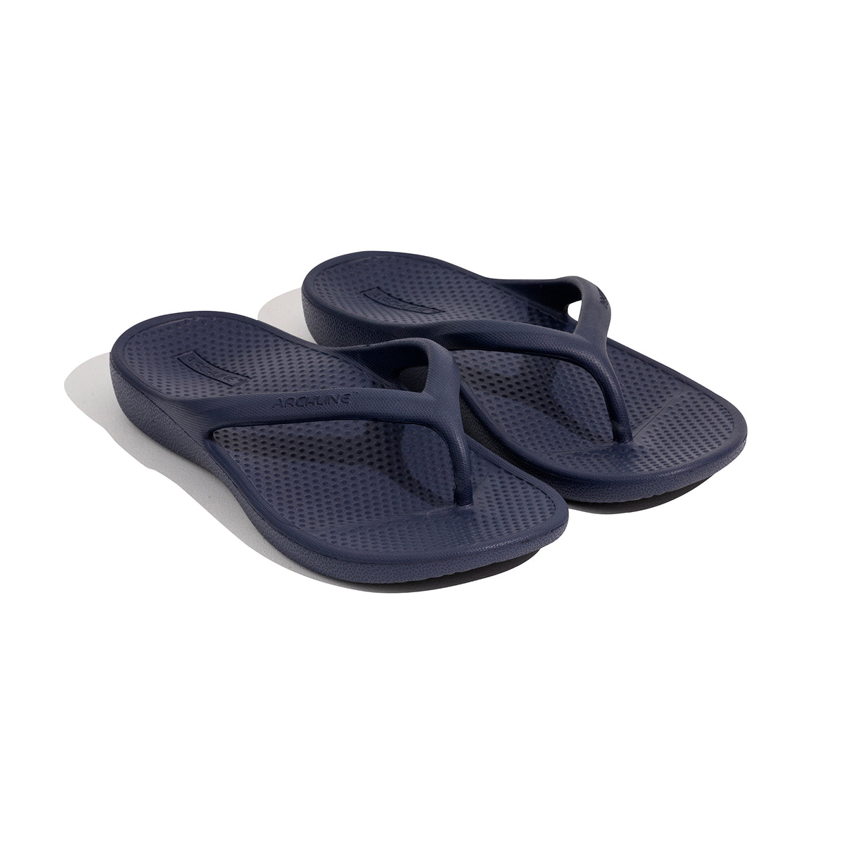Archline Rebound Orthotic Thongs - Navy | Foot Pain Plantar Fasciitis ...