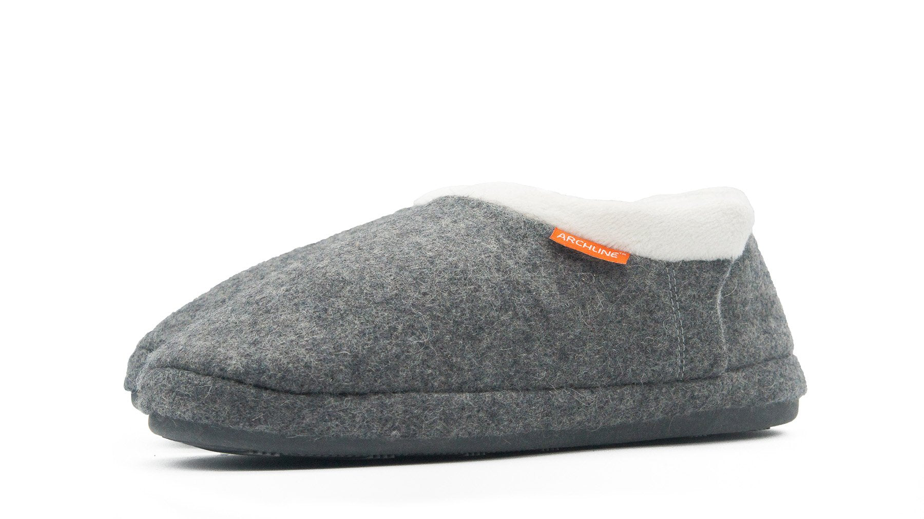 Archline Orthotic Slippers Closed – Grey Marl – Axign Medical Footwear