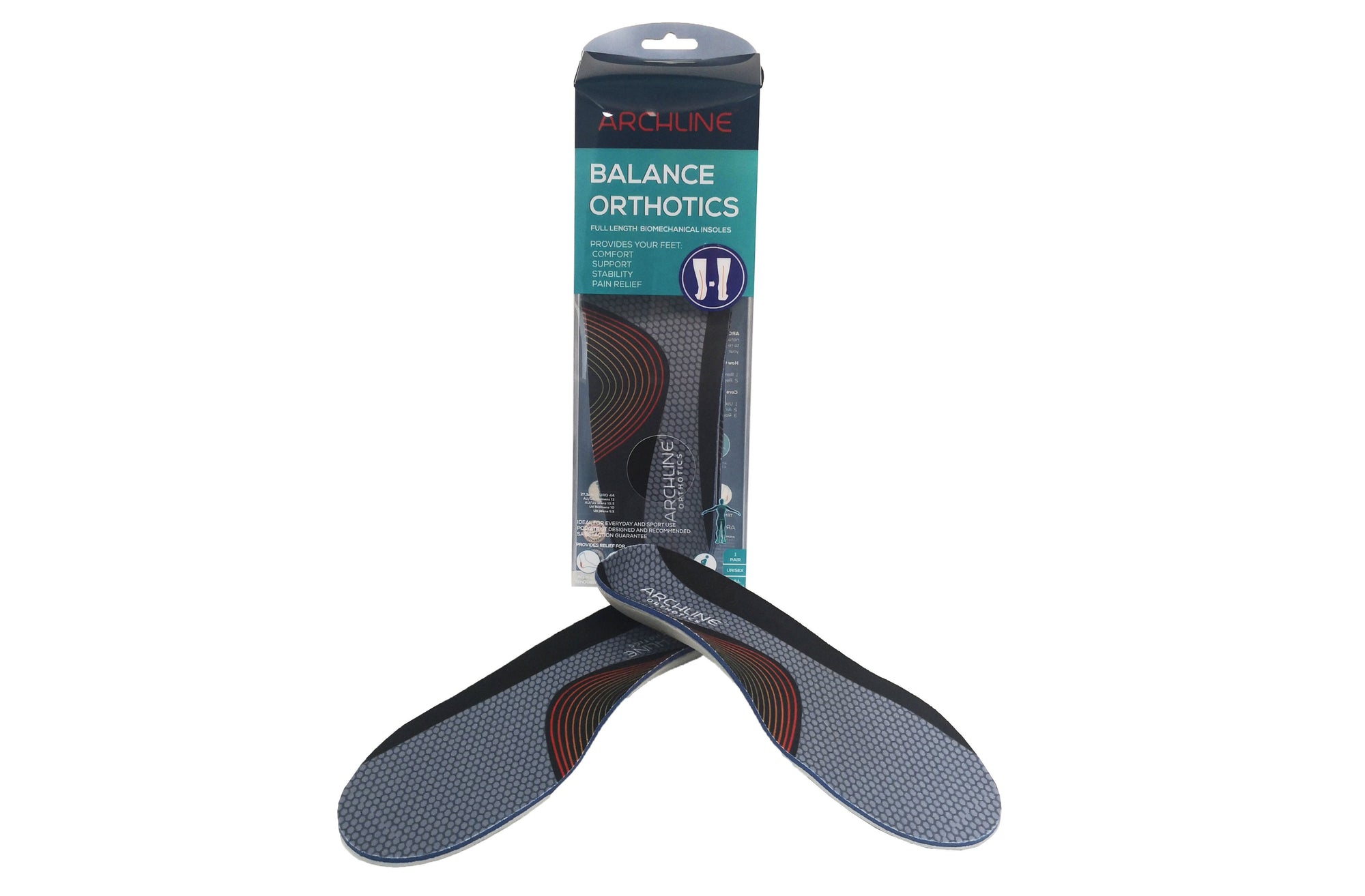 Archline Orthotic Insoles Balance – Full Length | Plantar Fasciitis ...
