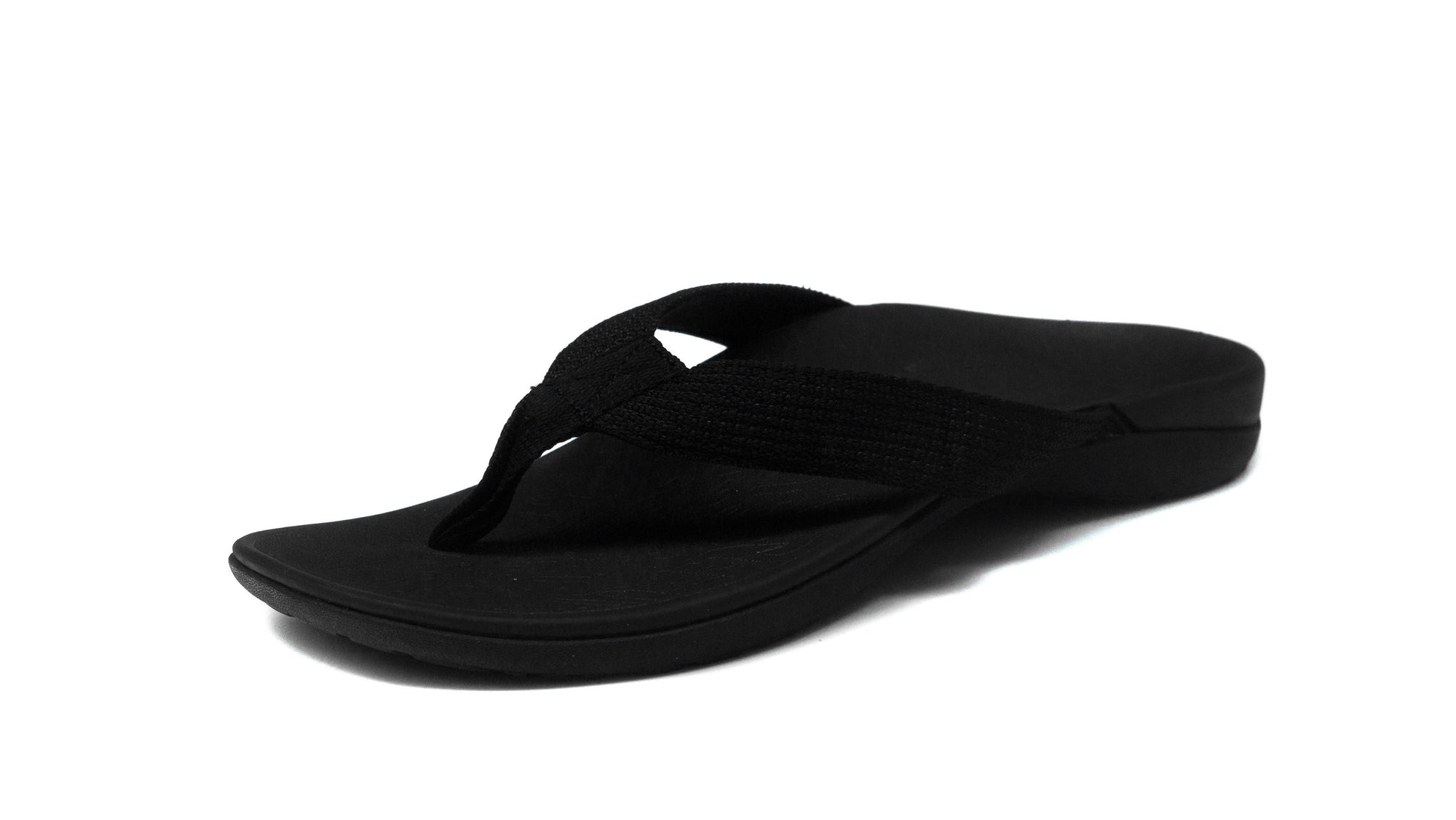 Axign Orthotic Thongs Flip Flops – Black | Plantar Fasciitis Heel Pain ...