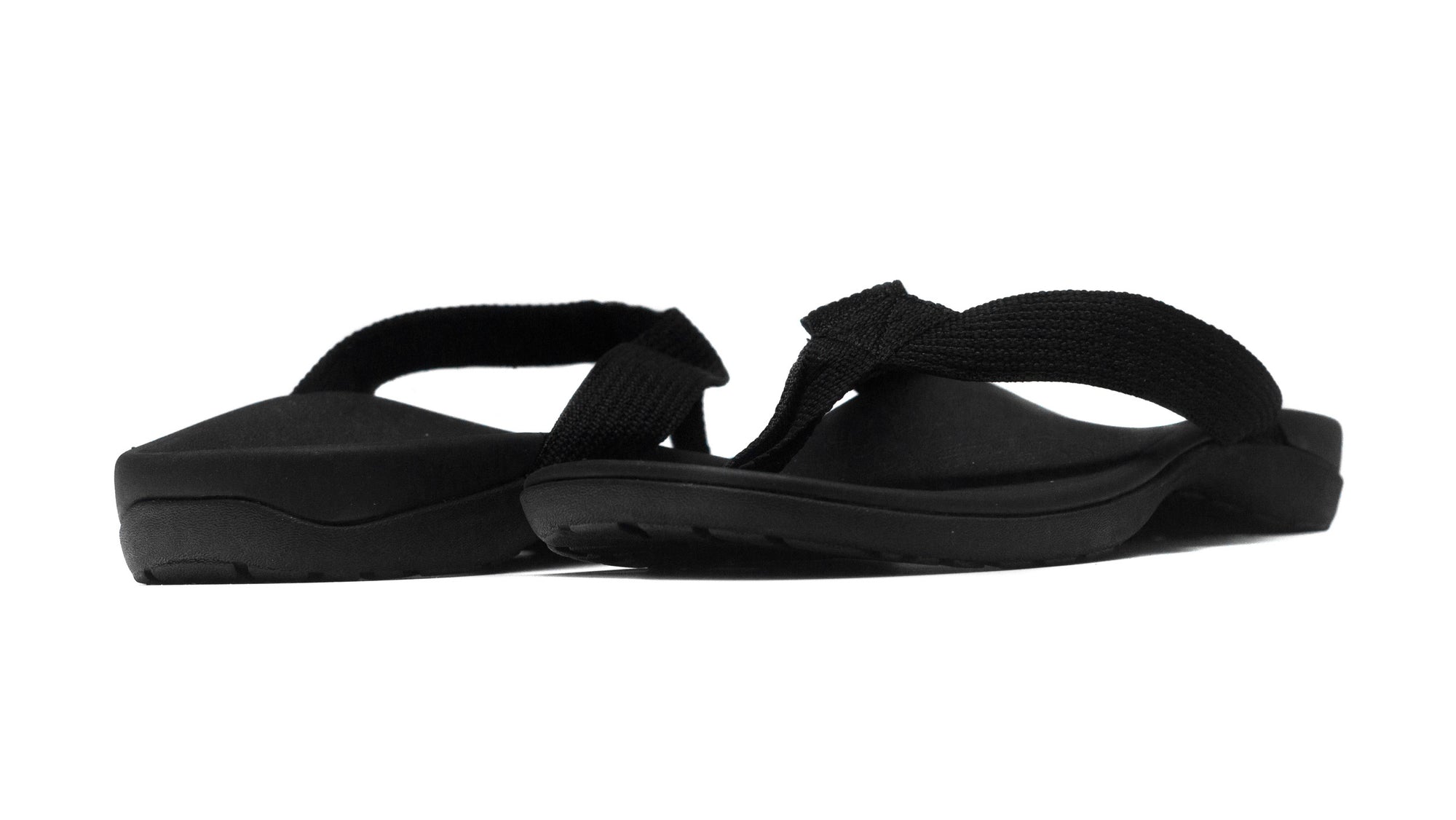 Axign Orthotic Thongs Flip Flops – Black | Plantar Fasciitis Heel Pain ...