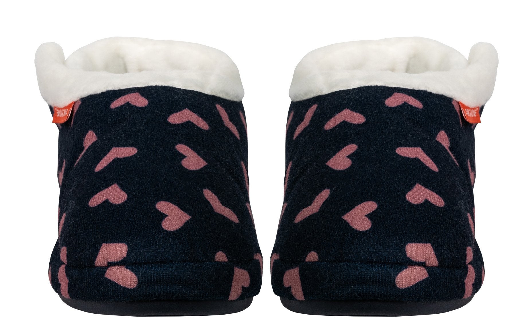 Archline Orthotic Slippers Closed – Navy with Pink Hearts – Axign ...